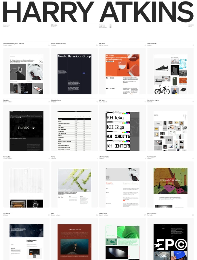 Harry Atkins - Website Showcase | Lapa Ninja