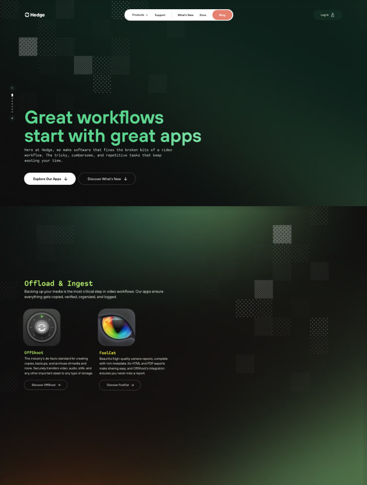 Hedge website design - Lapa Ninja