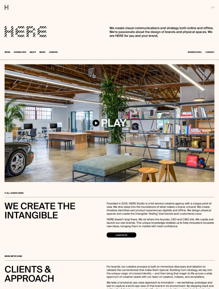 Here website design - Lapa Ninja