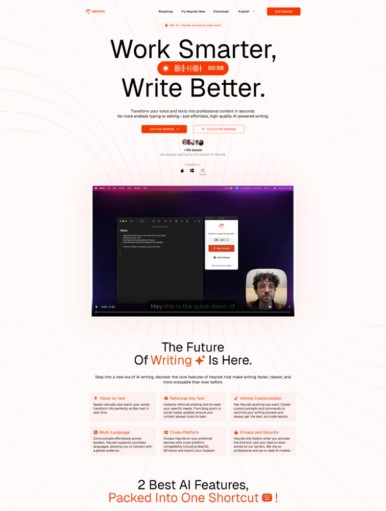 Heynds website design - Lapa Ninja