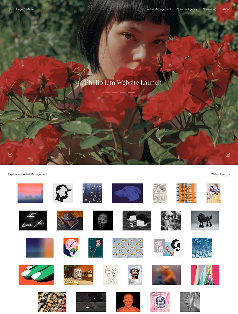 Hugo & Marie website design - Lapa Ninja