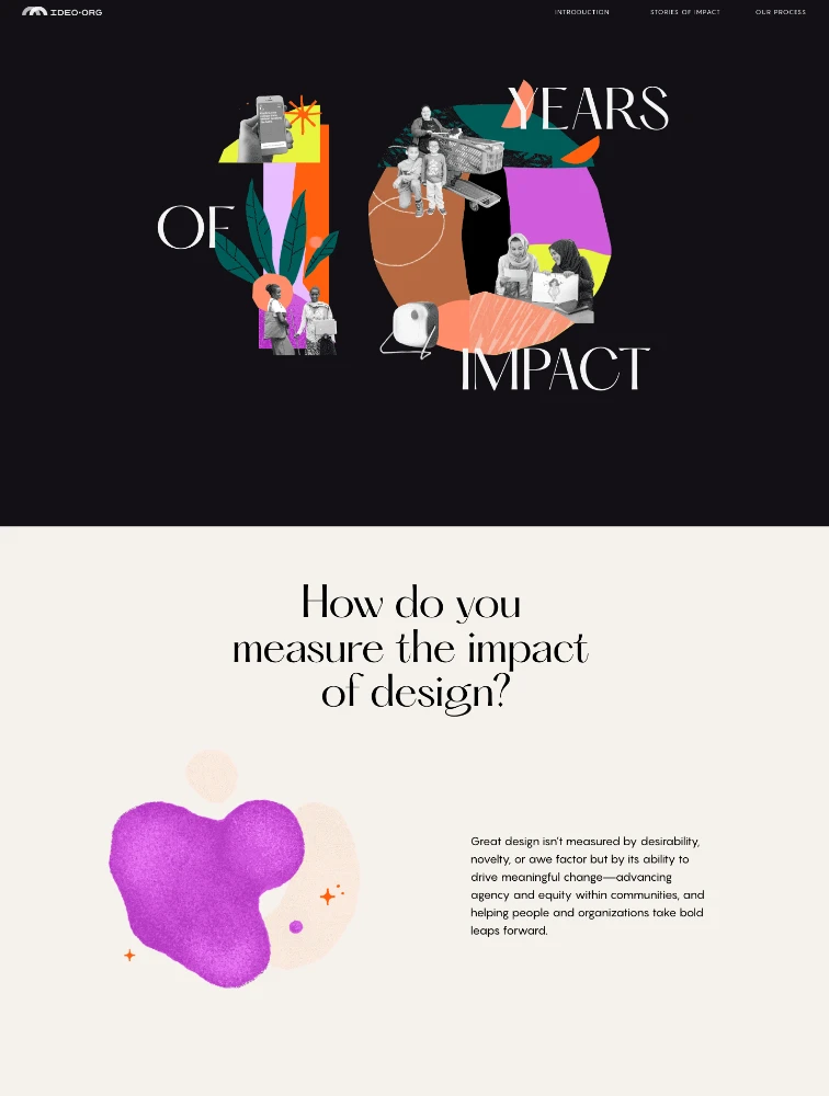 Ten Year Impact website design - Lapa Ninja