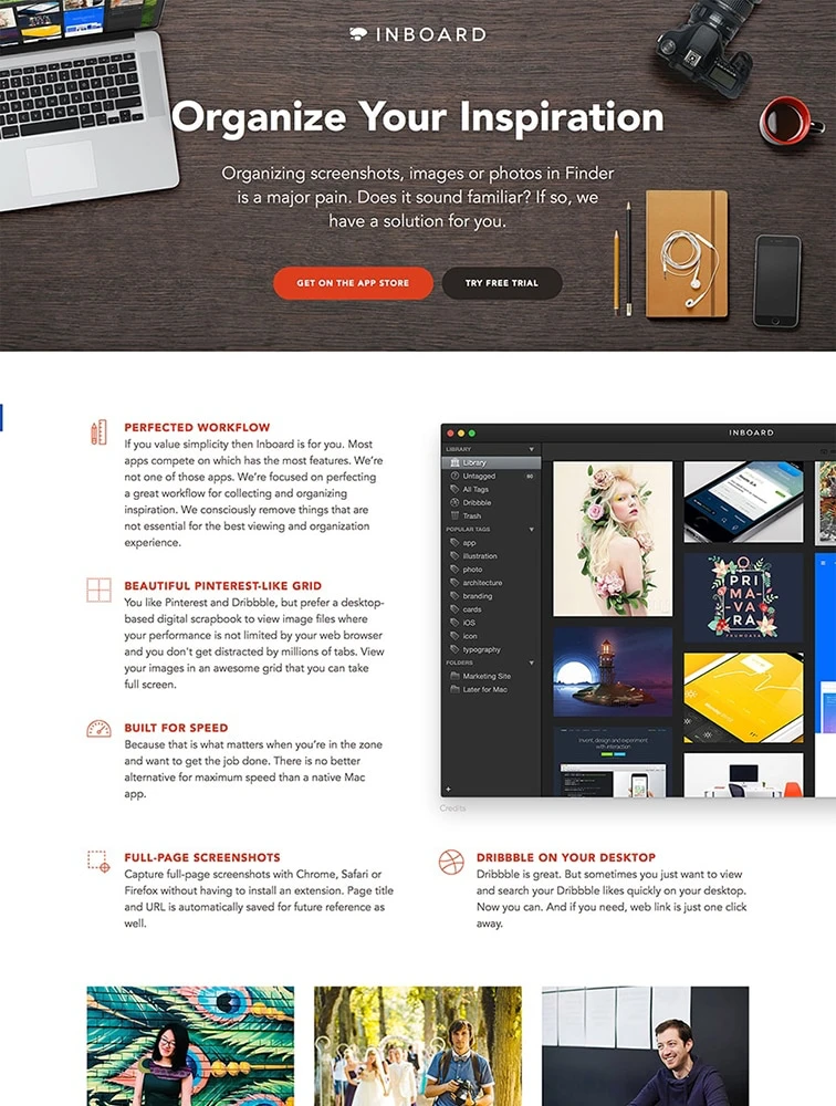 Inboard App website design - Lapa Ninja