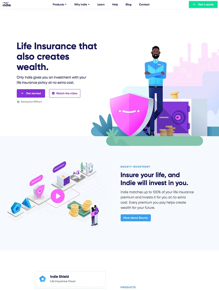 Indie website design - Lapa Ninja