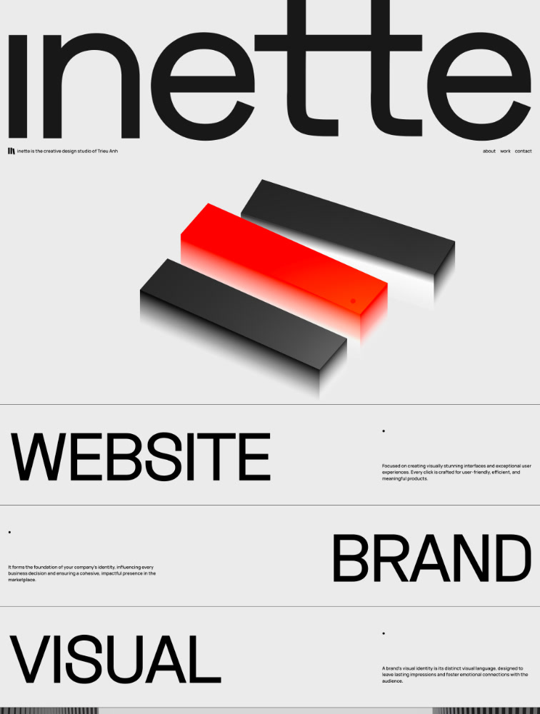 Inette website design - Lapa Ninja