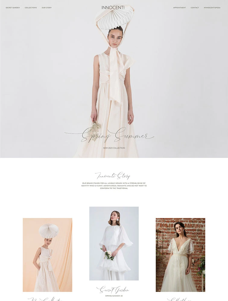 Innocenti website design - Lapa Ninja