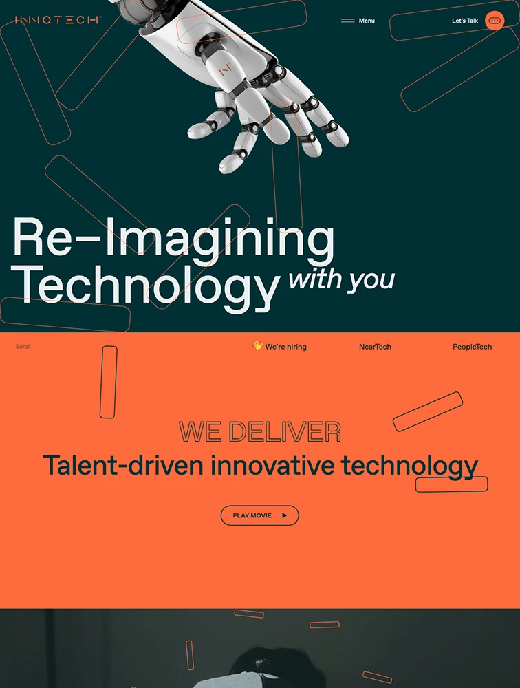 Innotech website design - Lapa Ninja