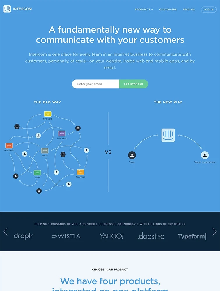 Intercom website design - Lapa Ninja