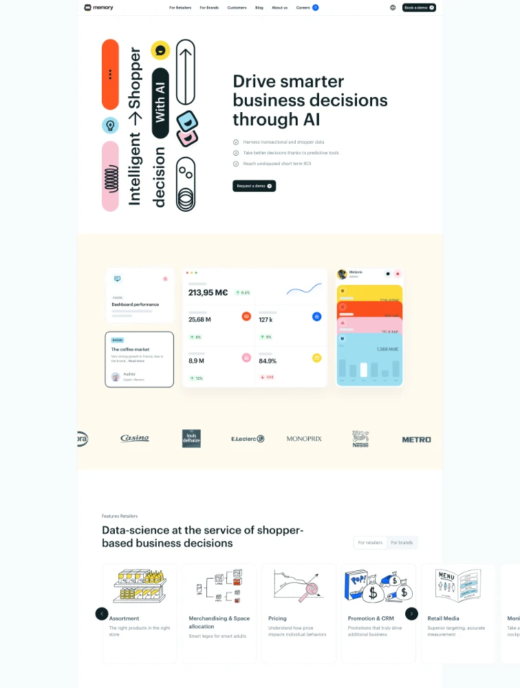 In The Memory website design - Lapa Ninja