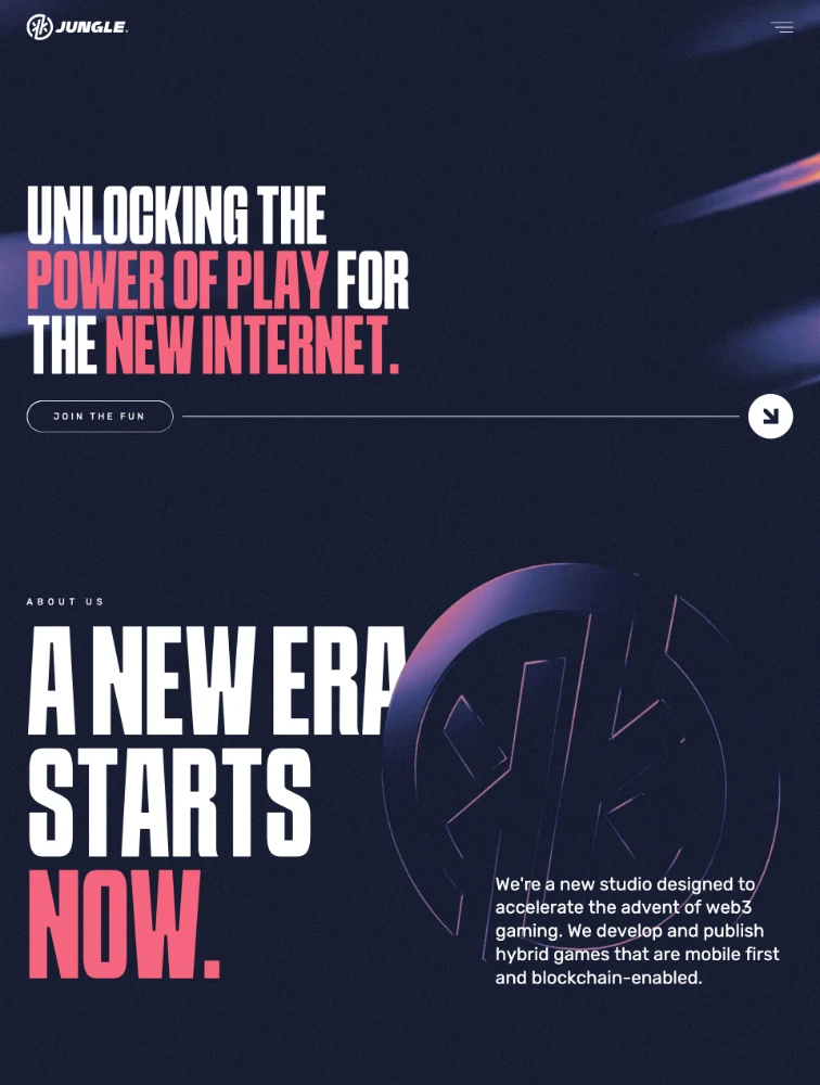 Jungle website design - Lapa Ninja