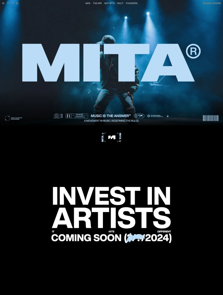 MITA website design - Lapa Ninja
