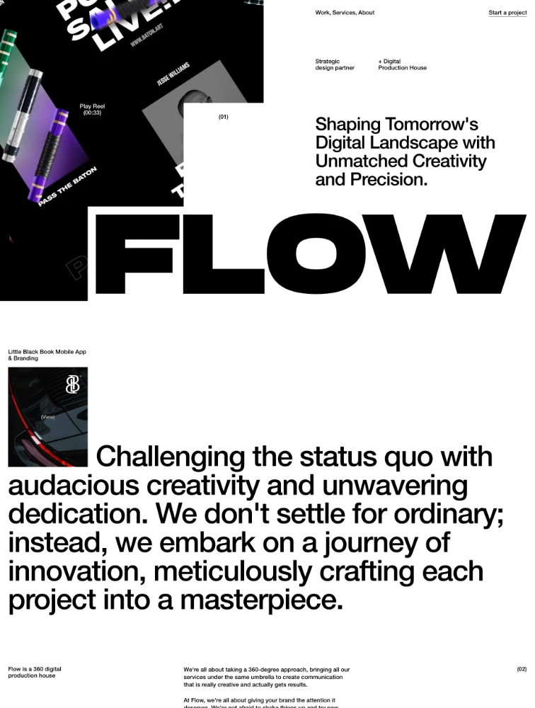 Flow website design - Lapa Ninja