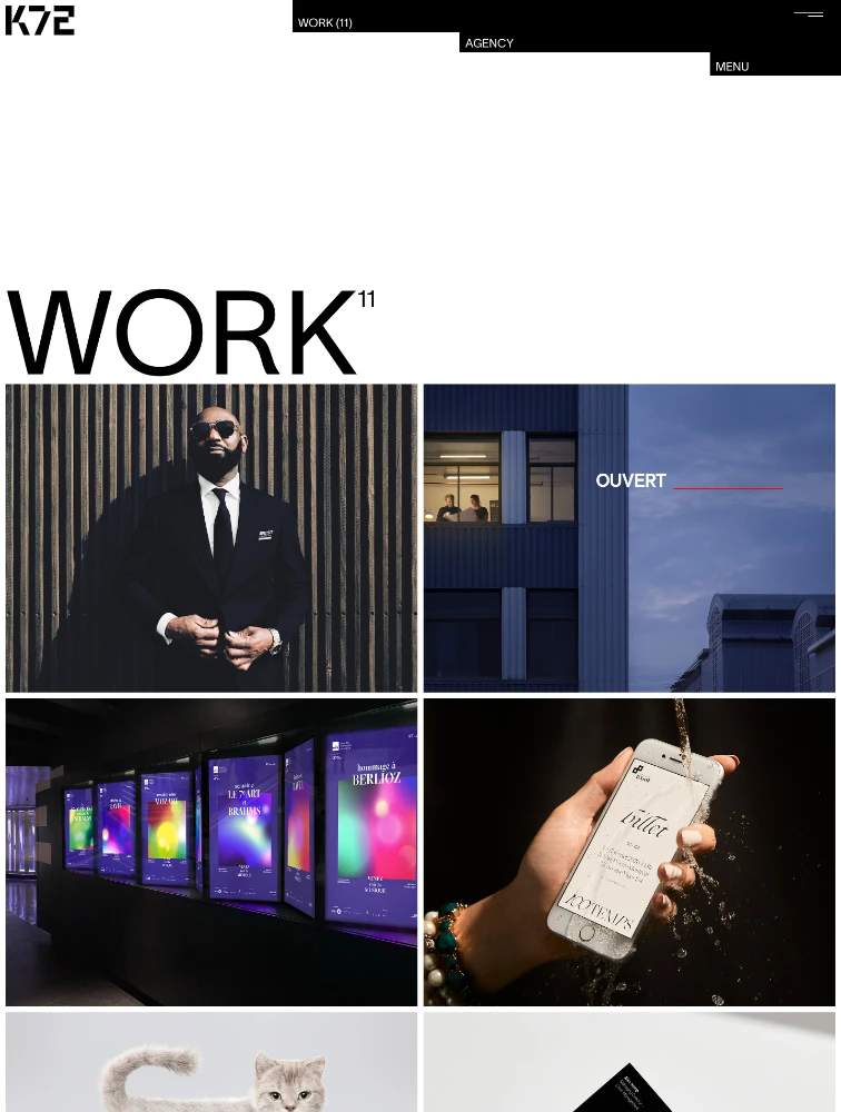 K72 Agency website design - Lapa Ninja