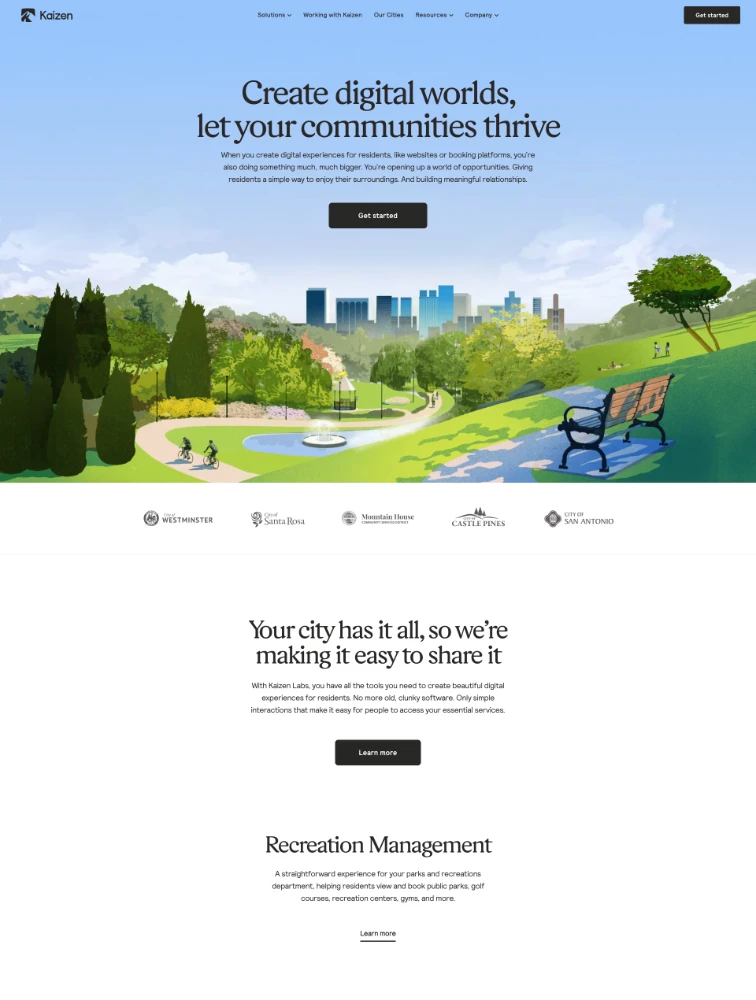 Kaizen website design - Lapa Ninja