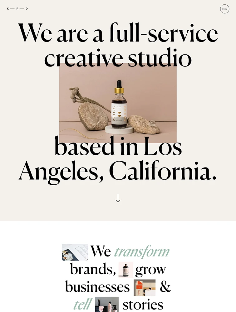 Kati Forner website design - Lapa Ninja