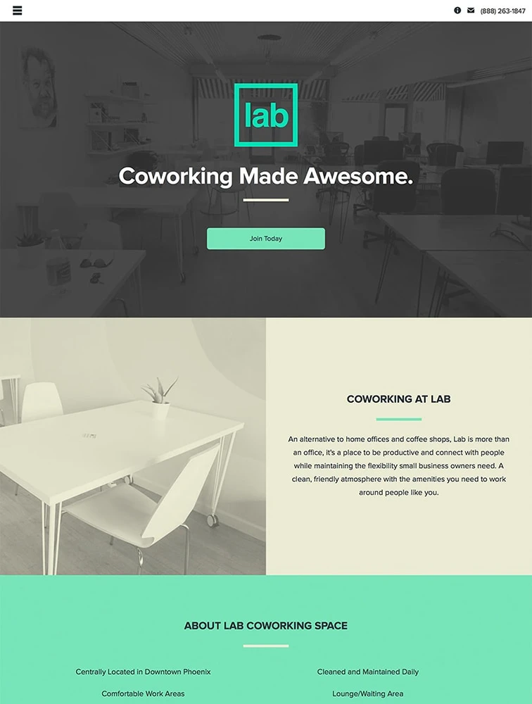 Lab website design - Lapa Ninja