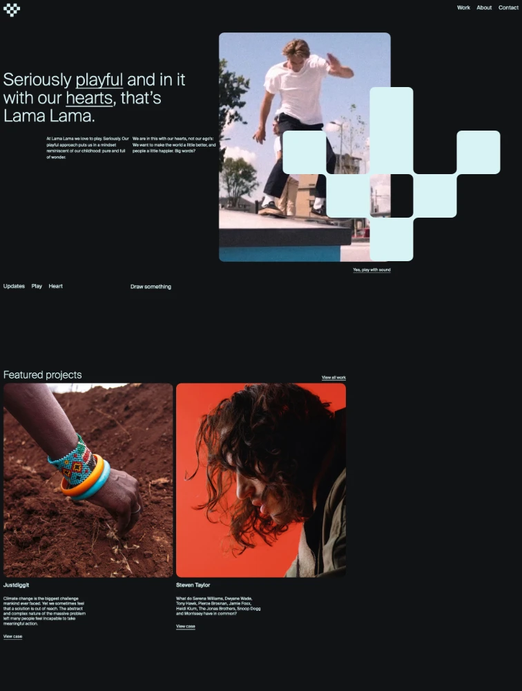 Lama Lama website design - Lapa Ninja