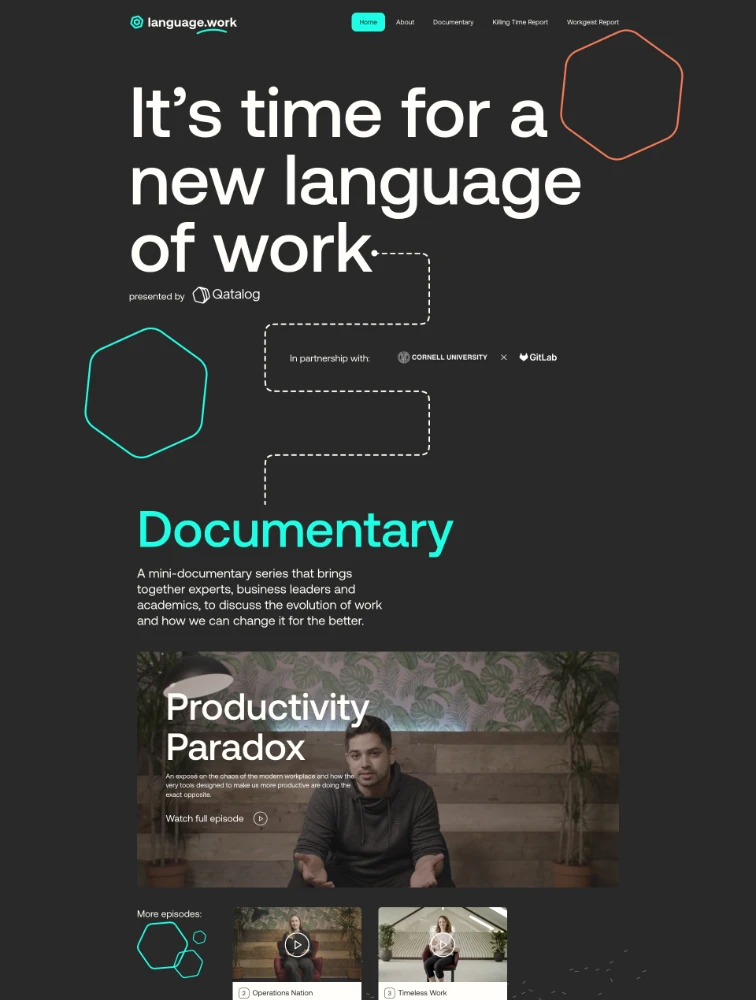 language.work website design - Lapa Ninja