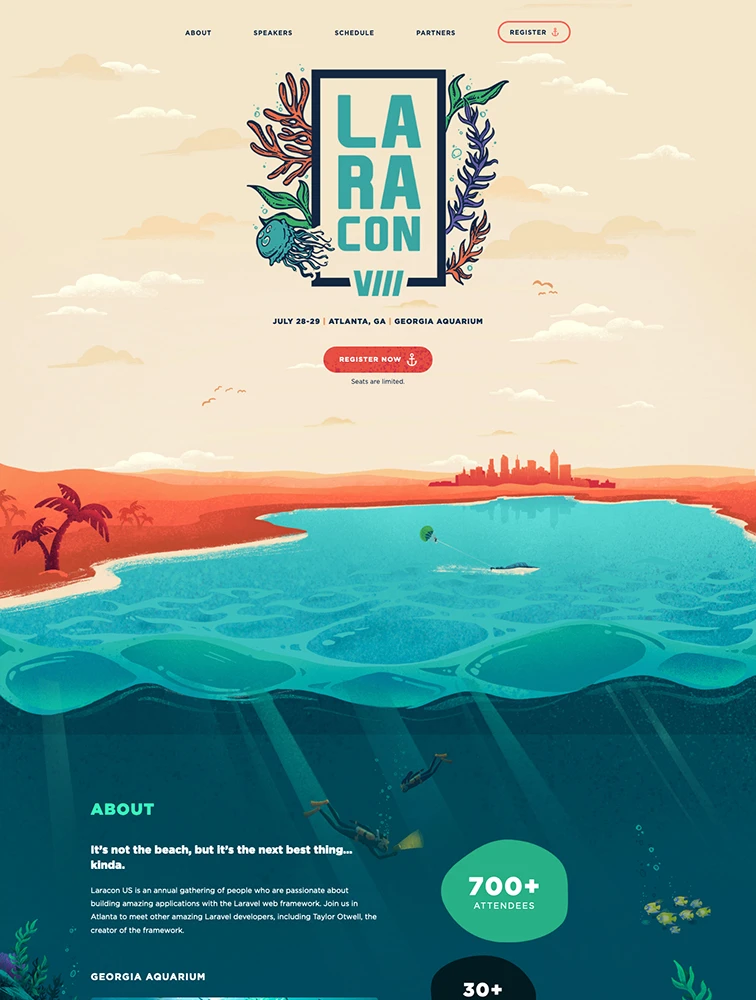 Laracon VIII - Website Showcase | Lapa Ninja