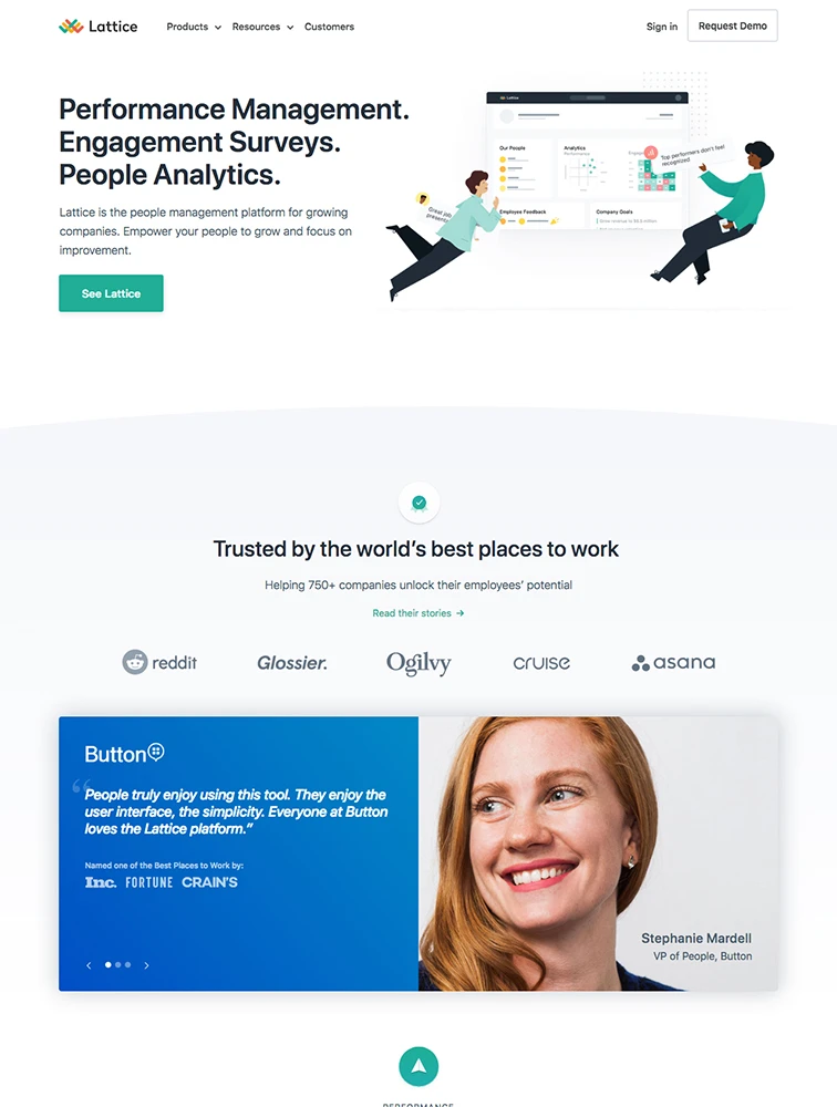 Lattice website design - Lapa Ninja