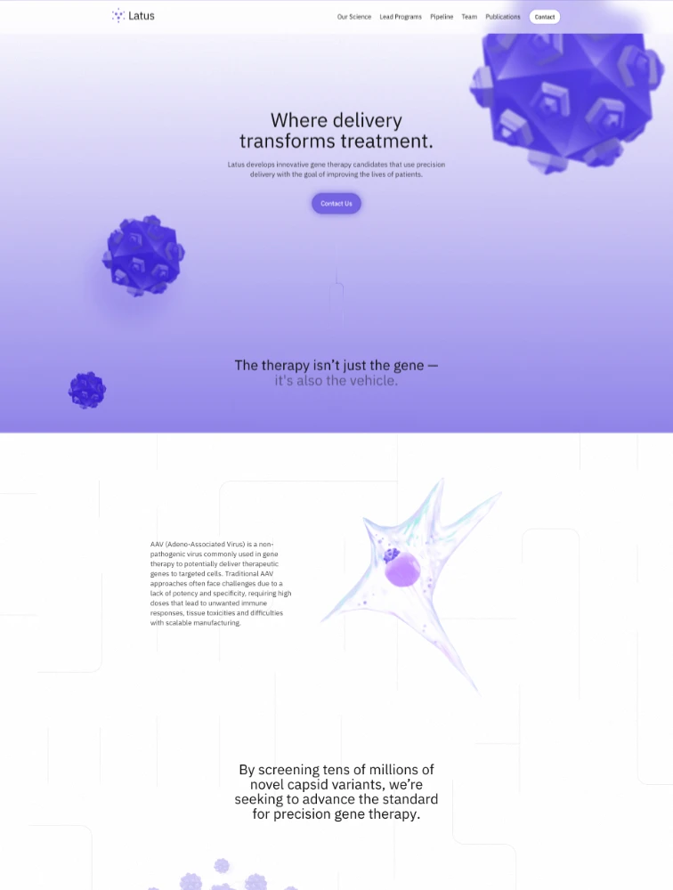 Latus website design - Lapa Ninja