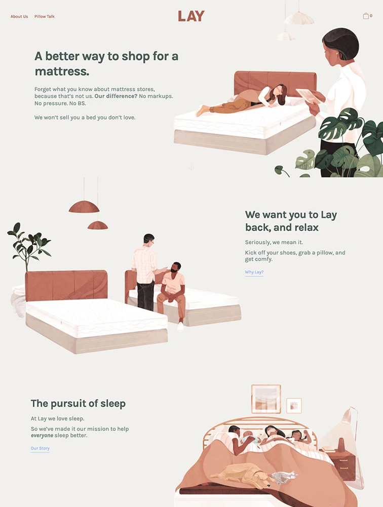 LAY website design - Lapa Ninja