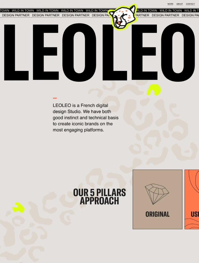 LEOLEO website design - Lapa Ninja