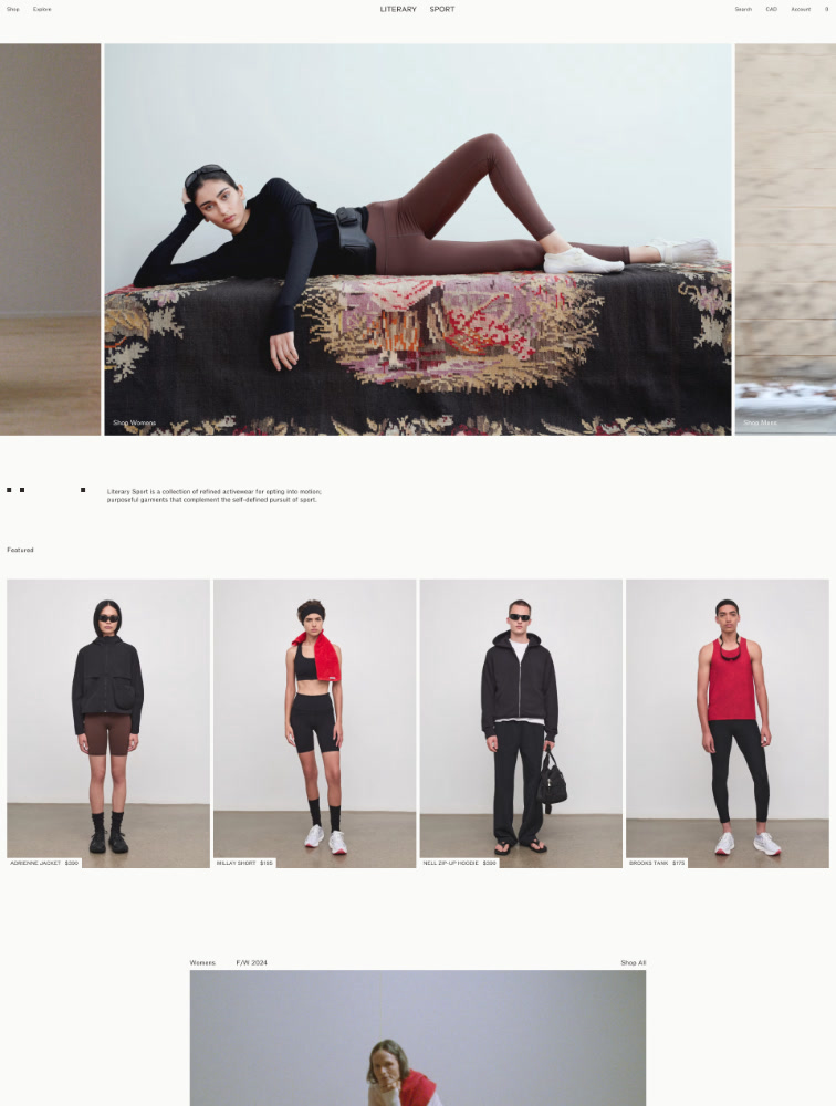 Literary Sport website design - Lapa Ninja