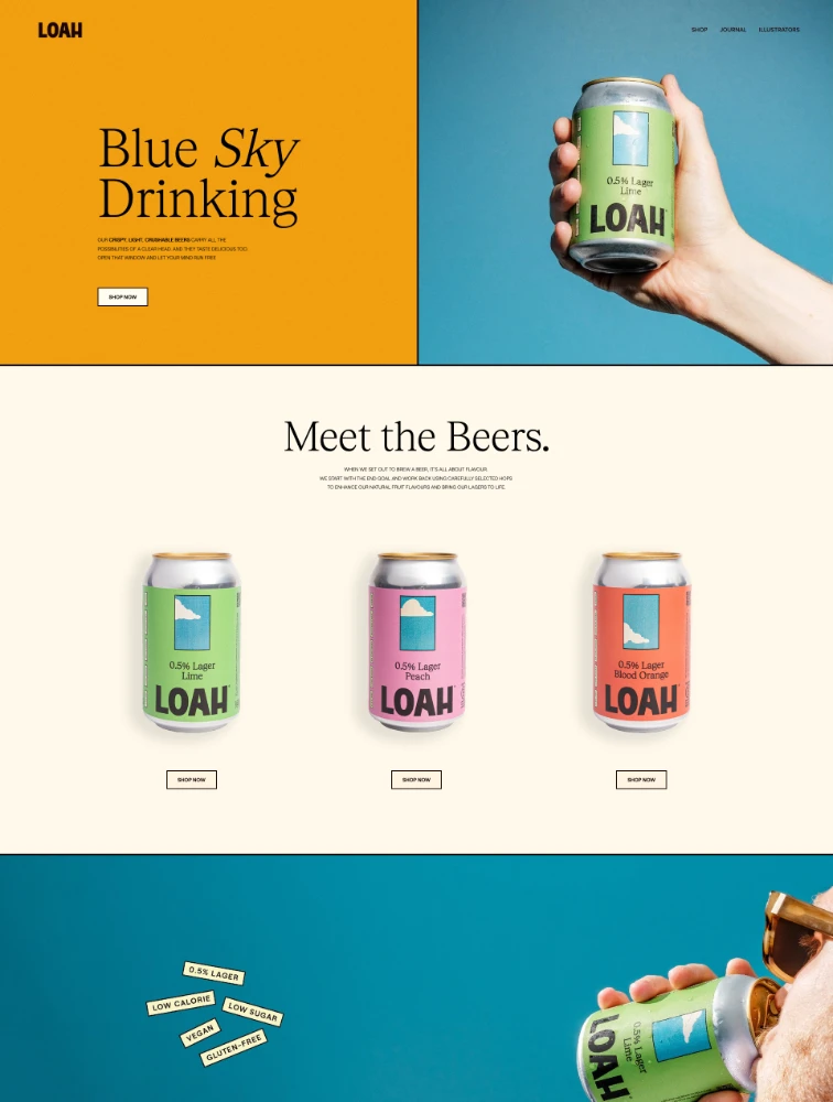 LOAH website design - Lapa Ninja