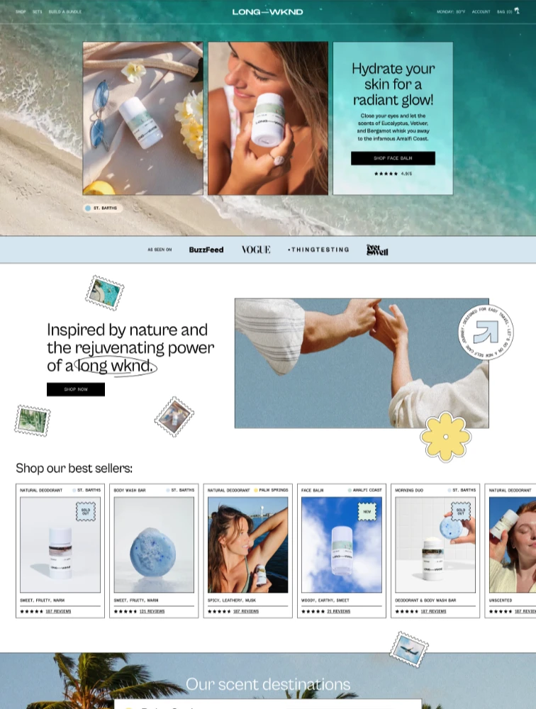 Long Wknd - Website Showcase | Lapa Ninja