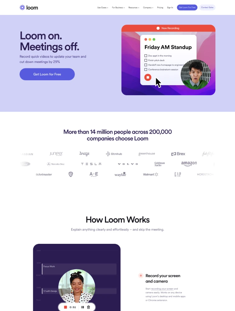 Loom - Website Showcase | Lapa Ninja