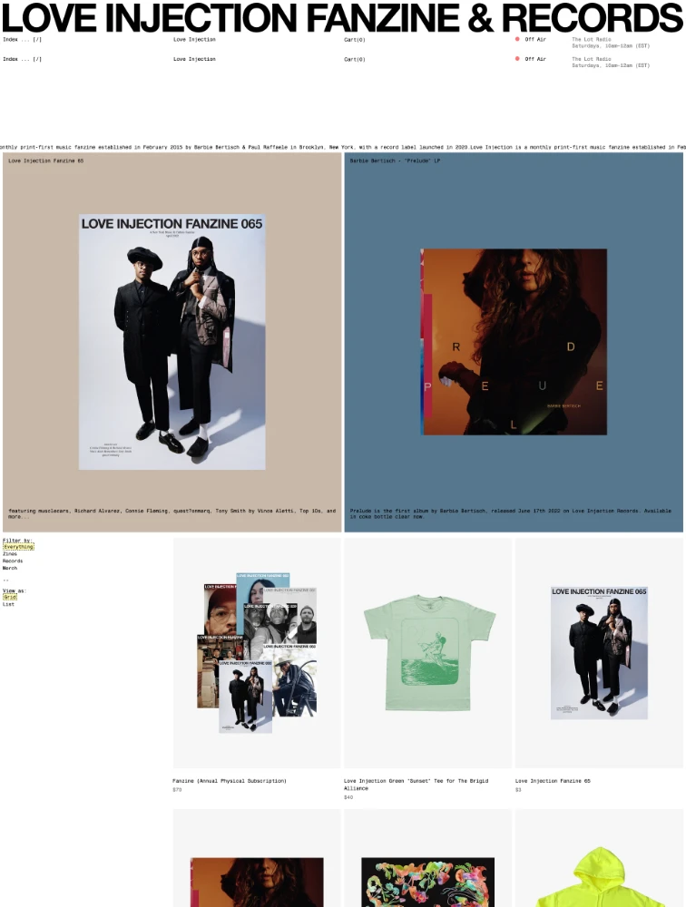 Love Injection - Website Showcase | Lapa Ninja