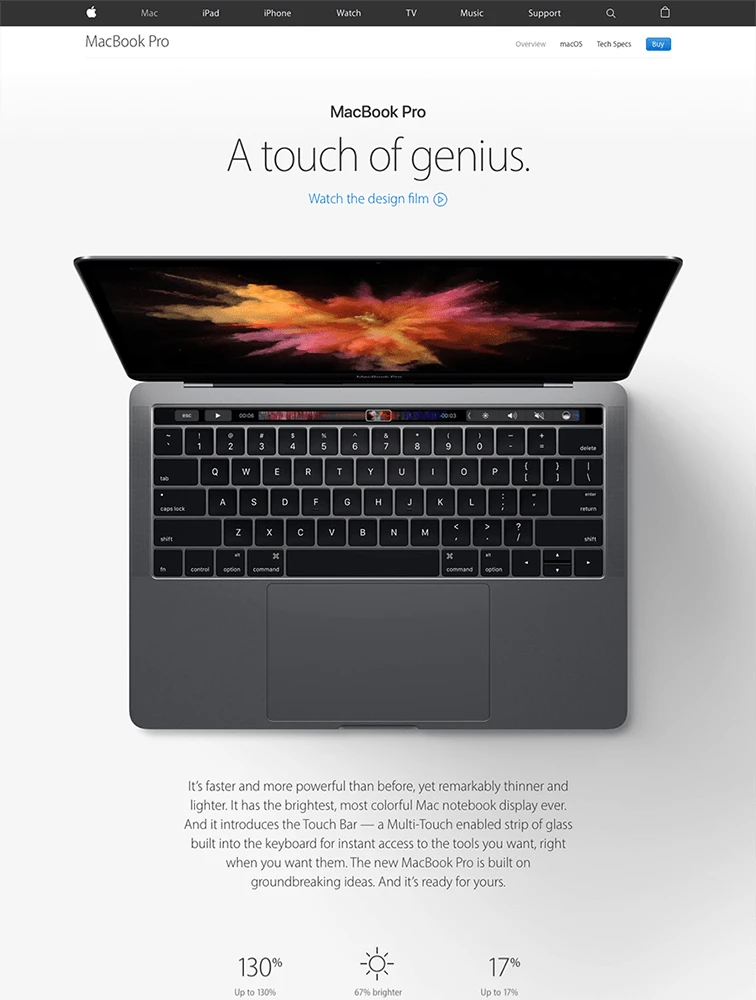 MacBook Pro 2016 website design - Lapa Ninja