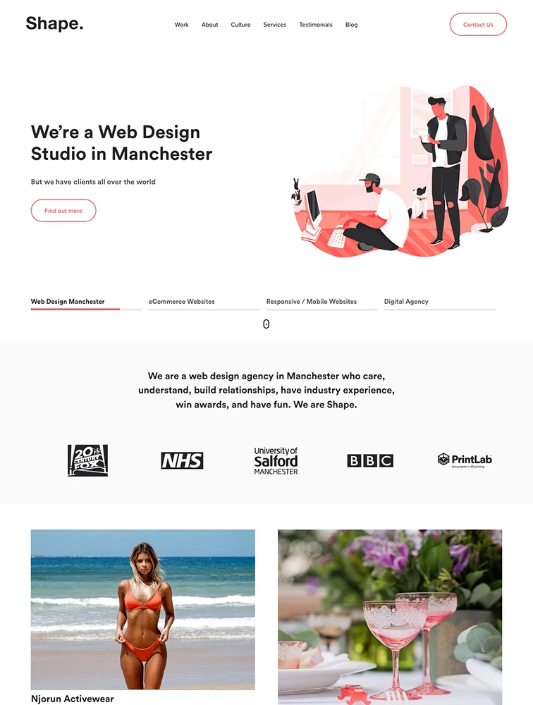 MadeByShape website design - Lapa Ninja
