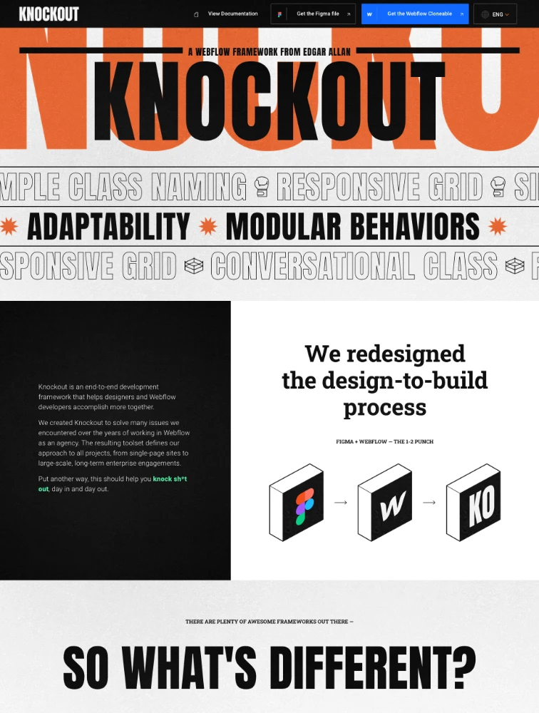 Knockout - Website Showcase | Lapa Ninja