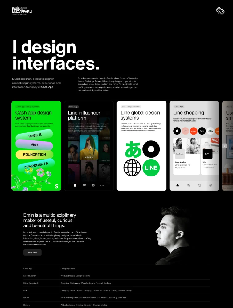 Mammad Emin Muzaffarli website design - Lapa Ninja