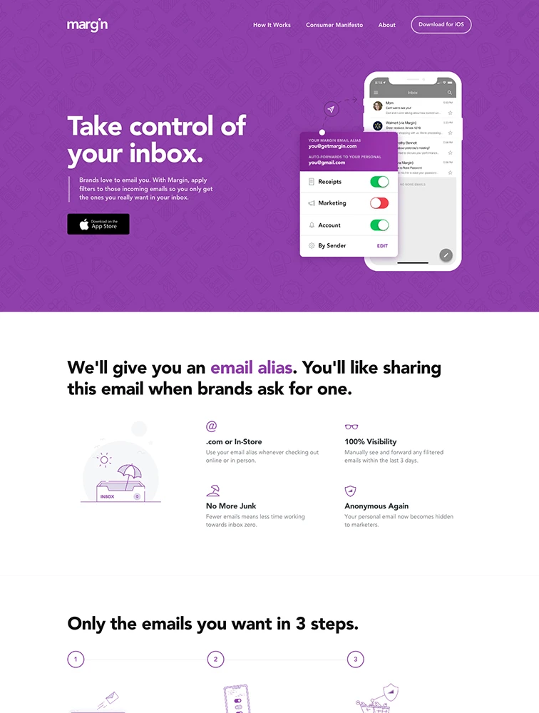 Margin Website design - Lapa Ninja