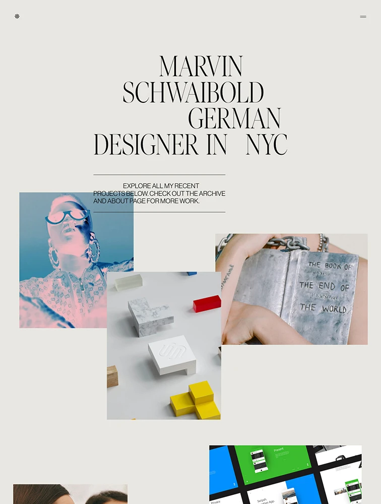 Marvin Schwaibold website design - Lapa Ninja