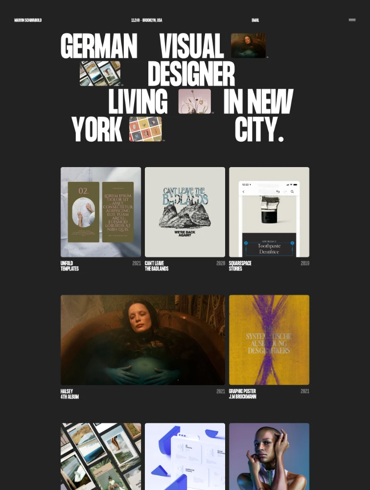 Marvin Schwaibold website design - Lapa Ninja