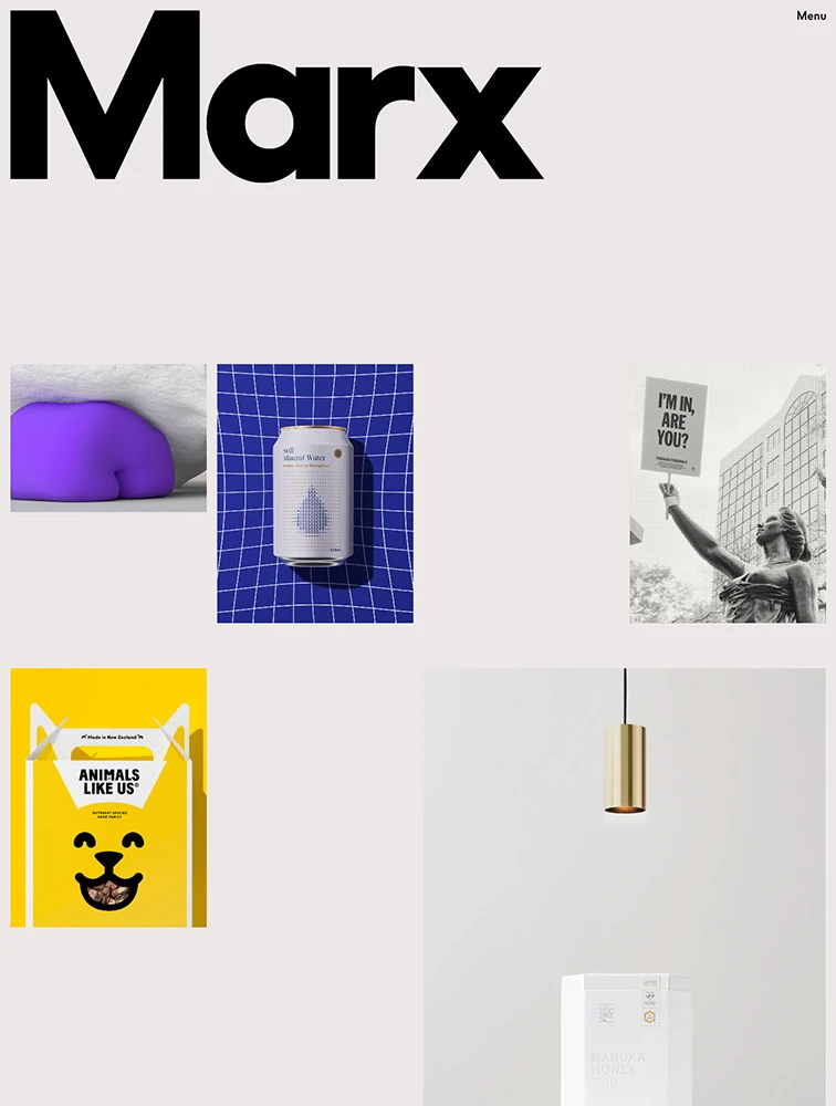 Marx Design website design - Lapa Ninja