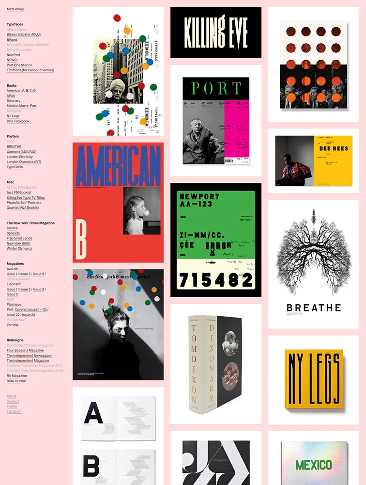 Matt Willey website design - Lapa Ninja