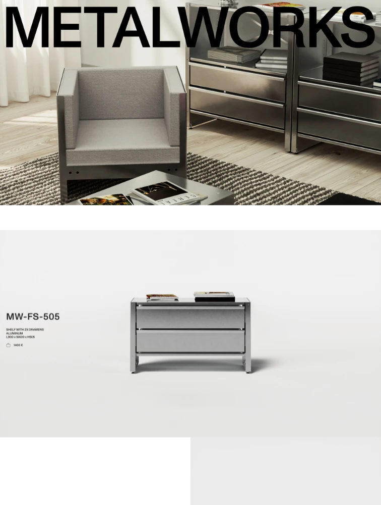 METALWORKS website design - Lapa Ninja