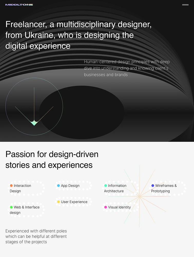 Middltone website design - Lapa Ninja