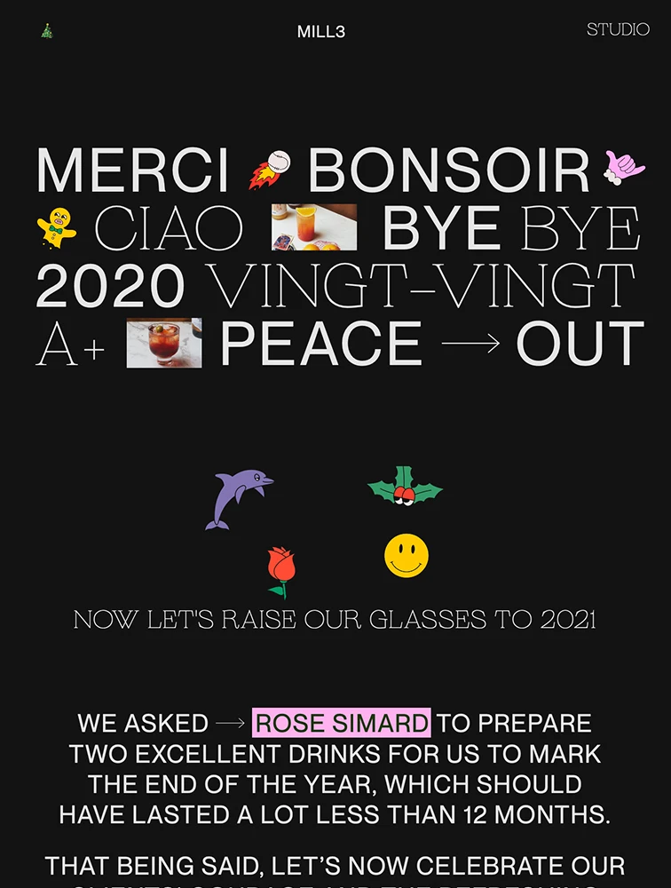 Mill3 website design - Lapa Ninja