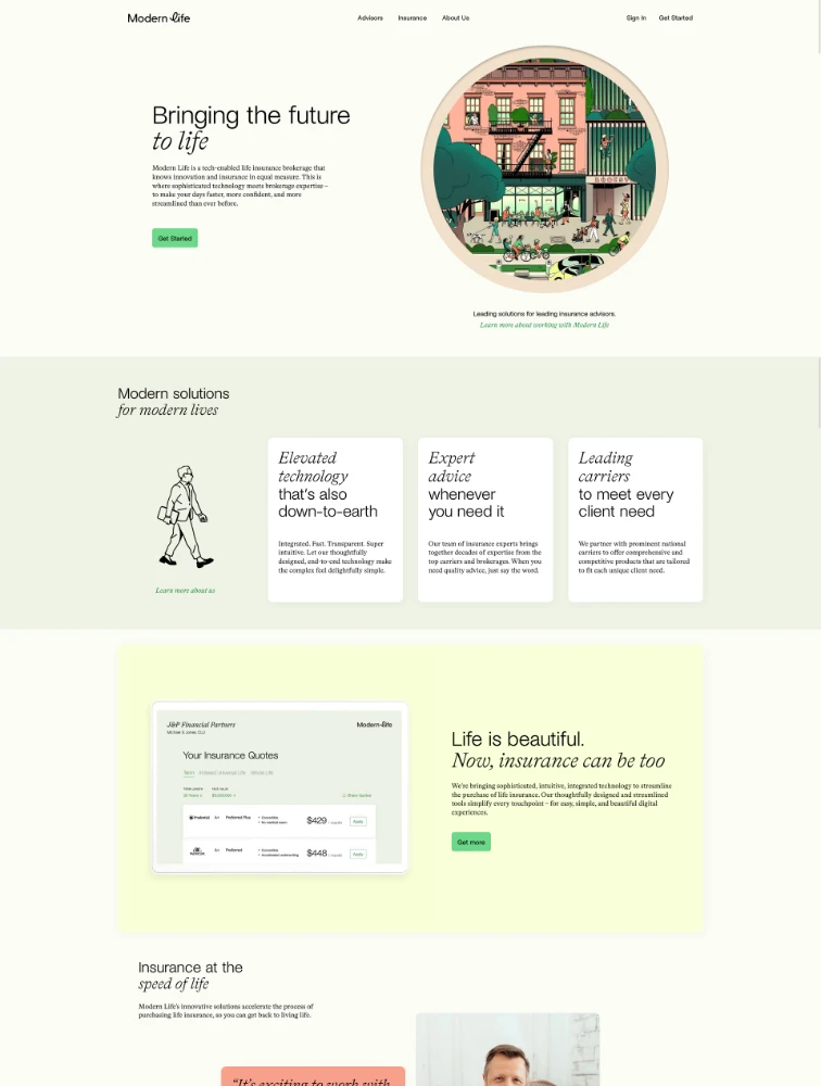 Modern Life - Website Showcase | Lapa Ninja