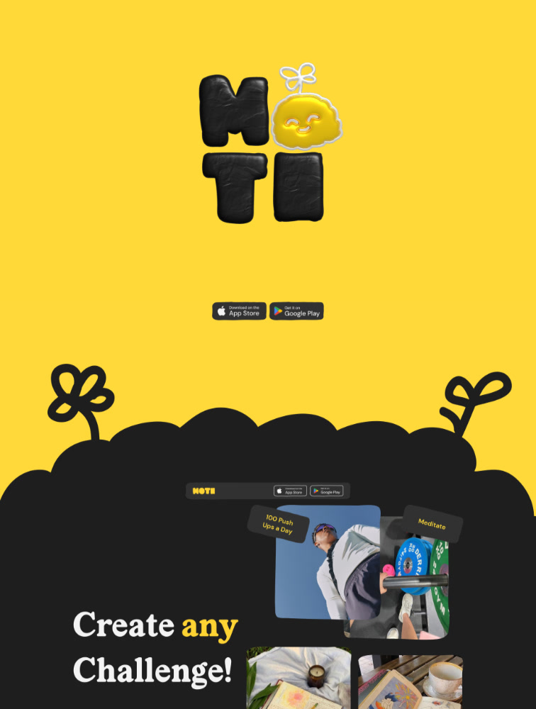 Moti website design - Lapa Ninja