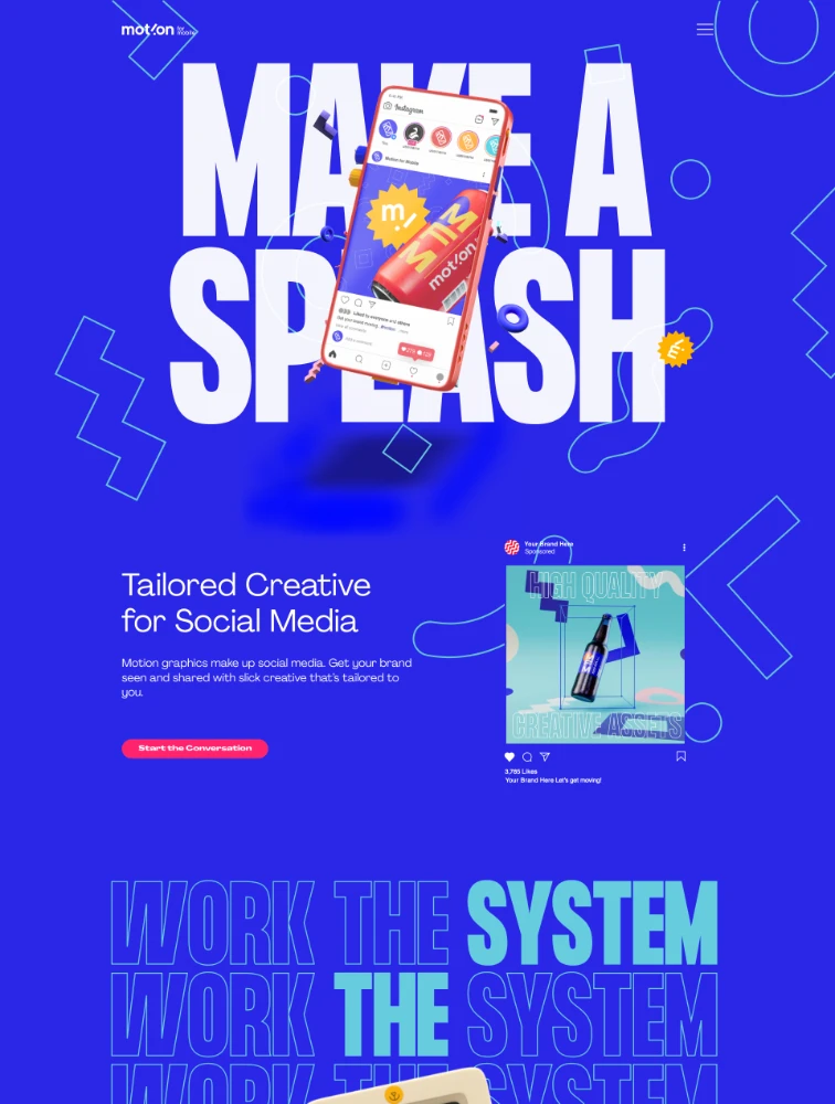 Motion For Mobile website design - Lapa Ninja