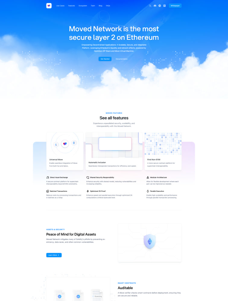 Moved Network website design - Lapa Ninja