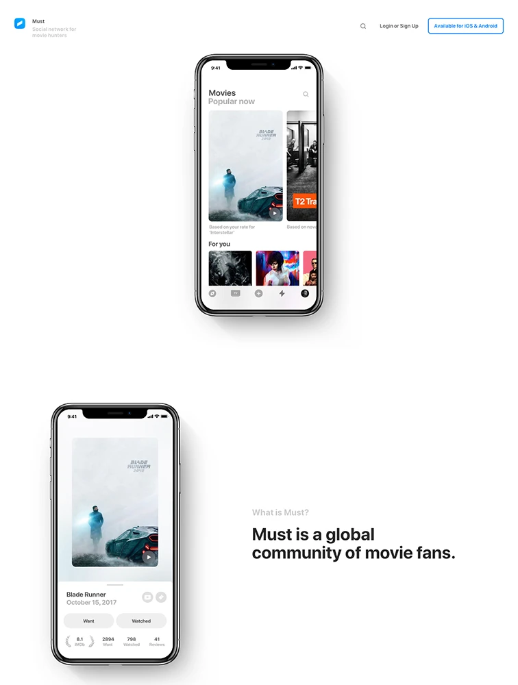 Must - Website Showcase | Lapa Ninja