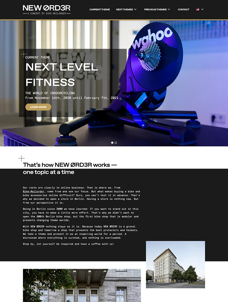 NEW ORDER website design - Lapa Ninja